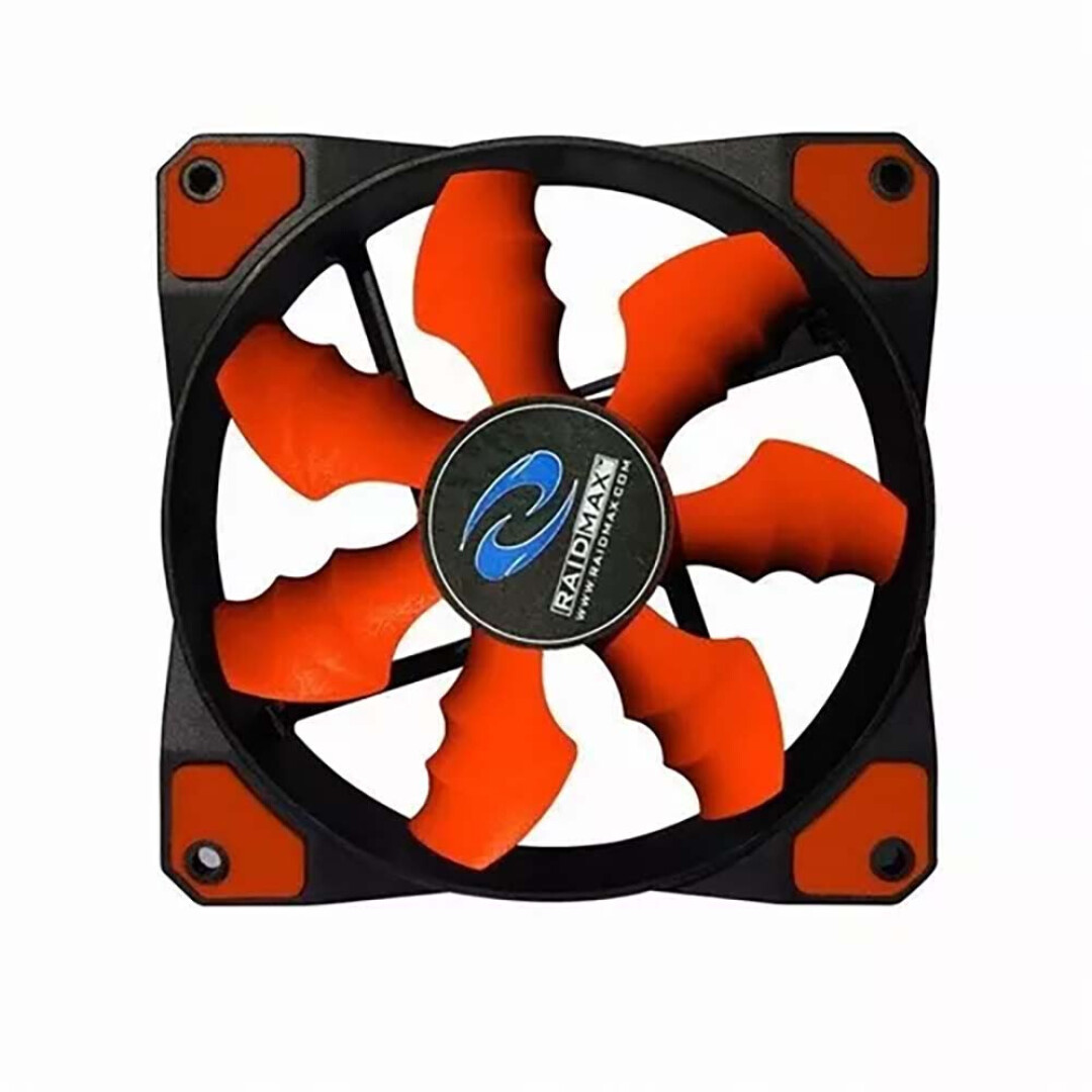 COOLER 12X12 RAIDMAX COBRA FAN RX-120 NARANJA | Olanet